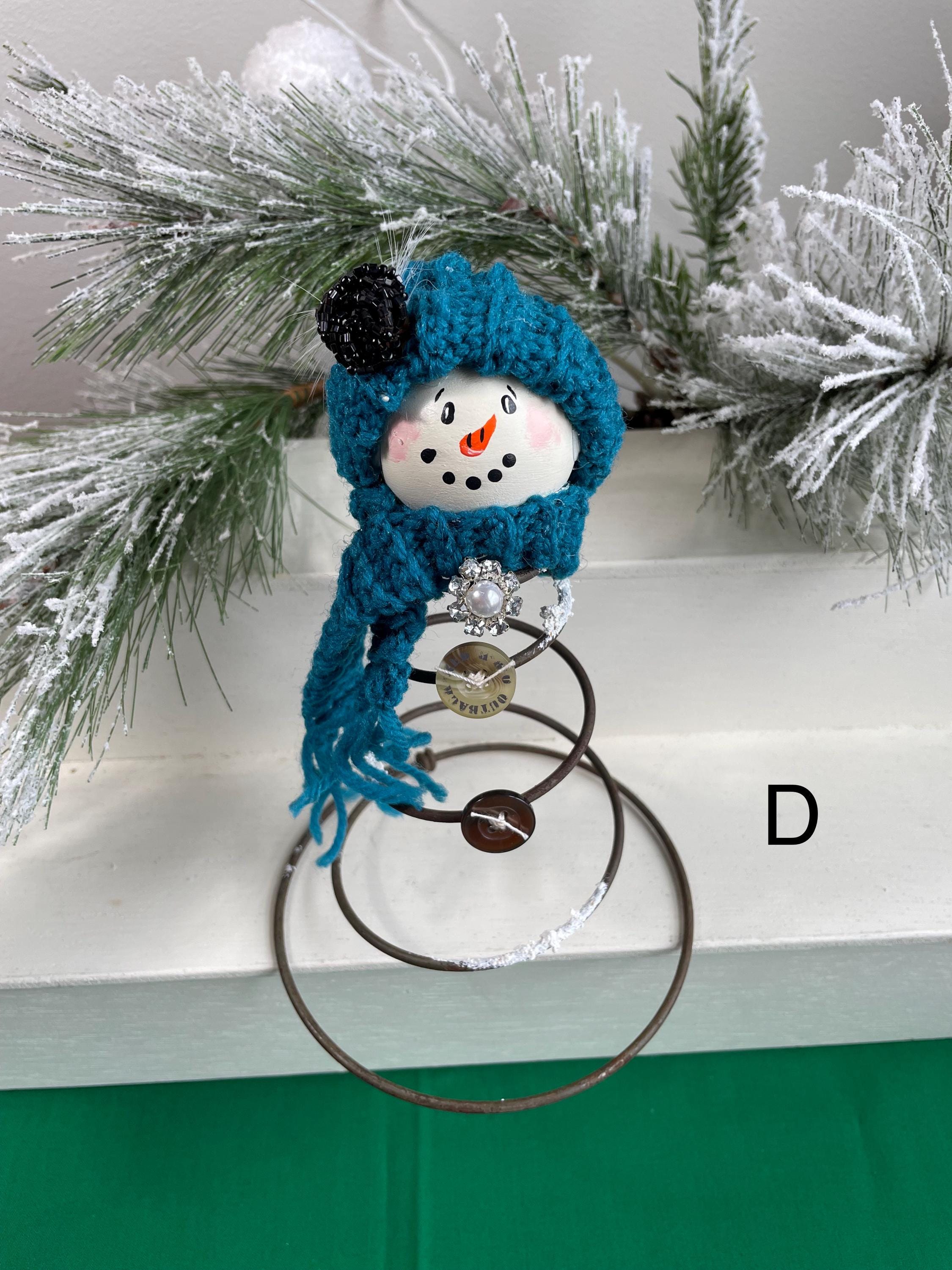 Vintage Bedspring Snowman Decor, Christmas, Winter Decorations - Etsy