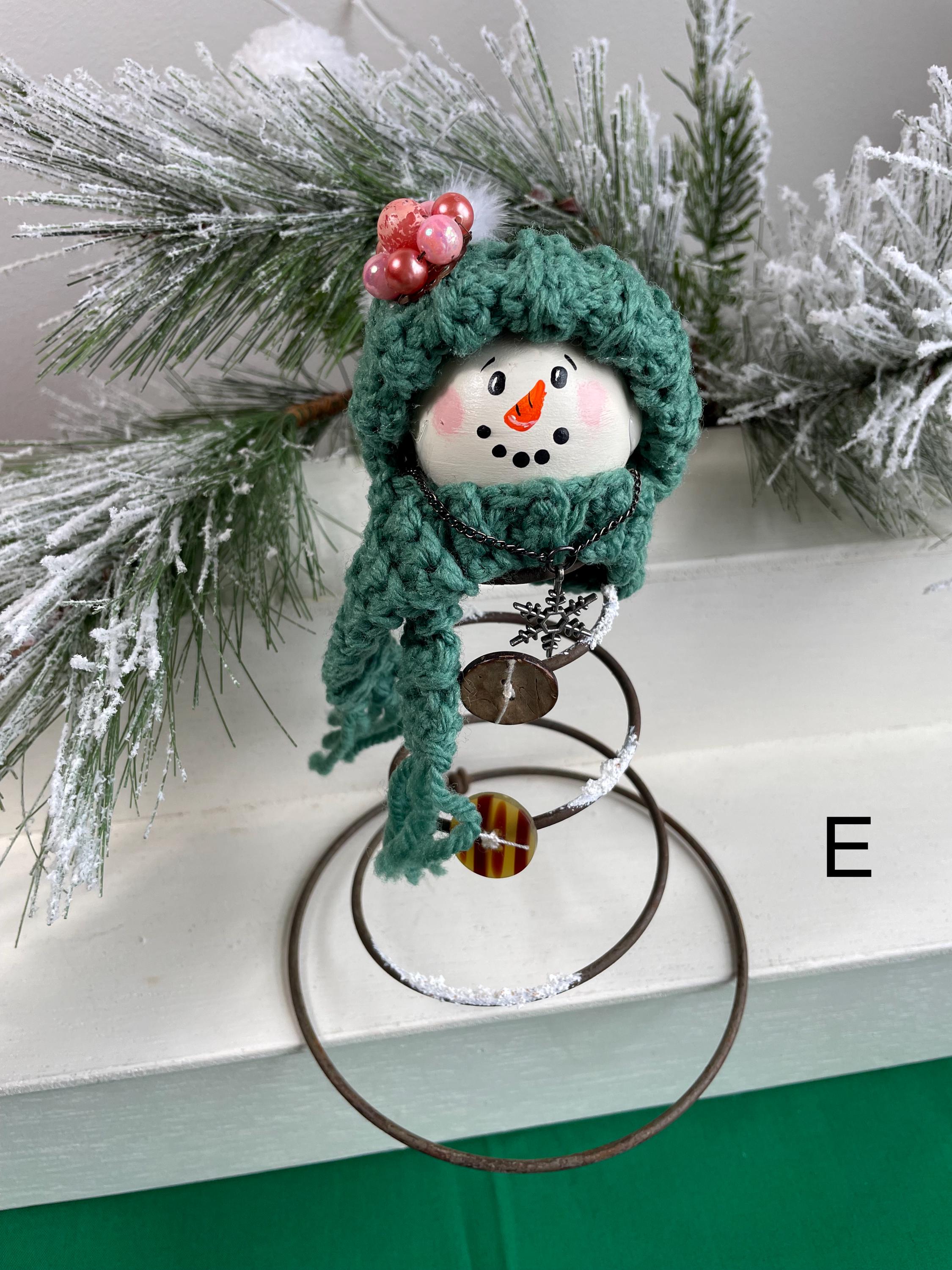 Vintage Bedspring Snowman Decor, Christmas, Winter Decorations - Etsy