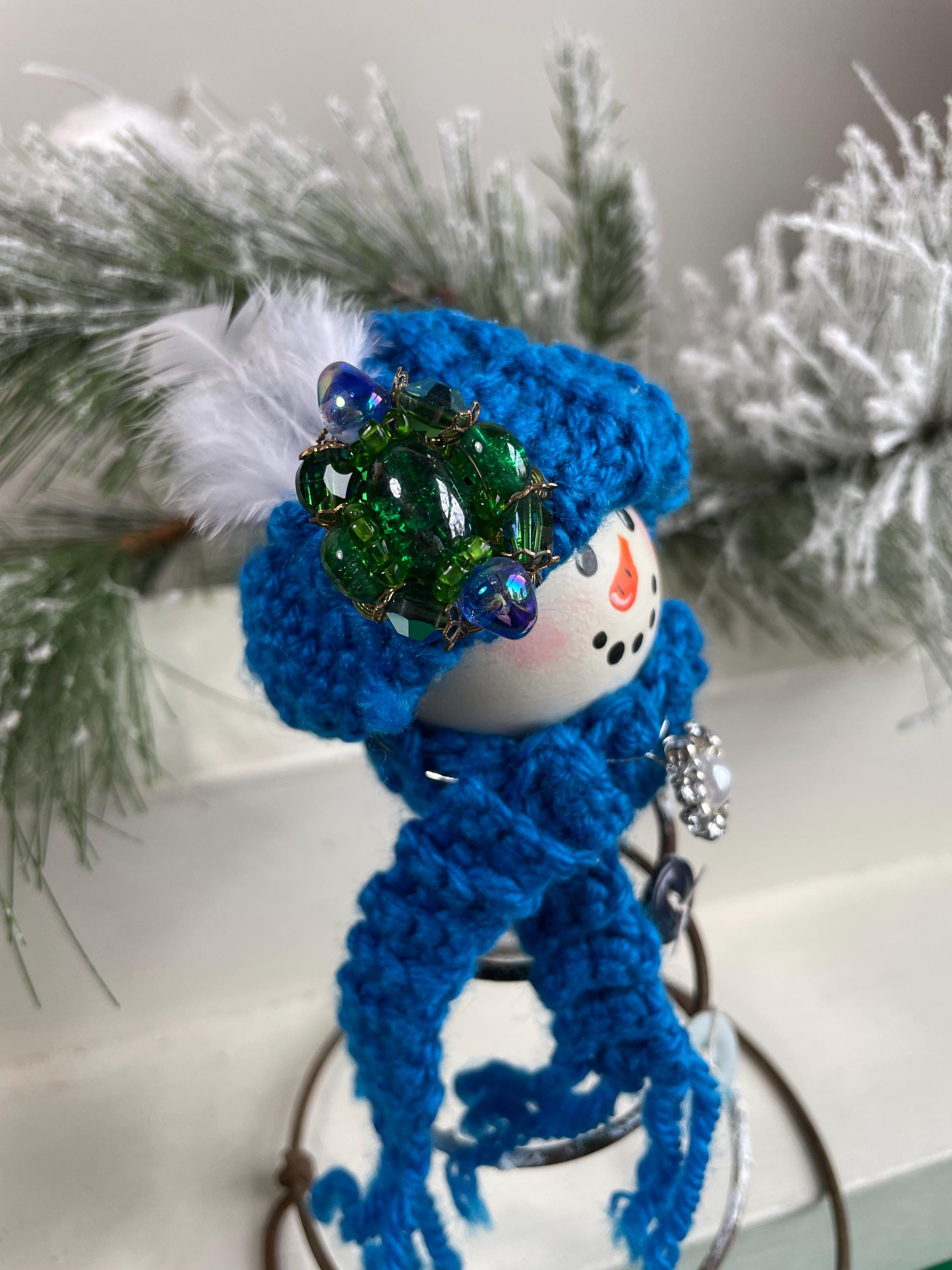 Vintage Bedspring Snowman Decor, Christmas, Winter Decorations - Etsy