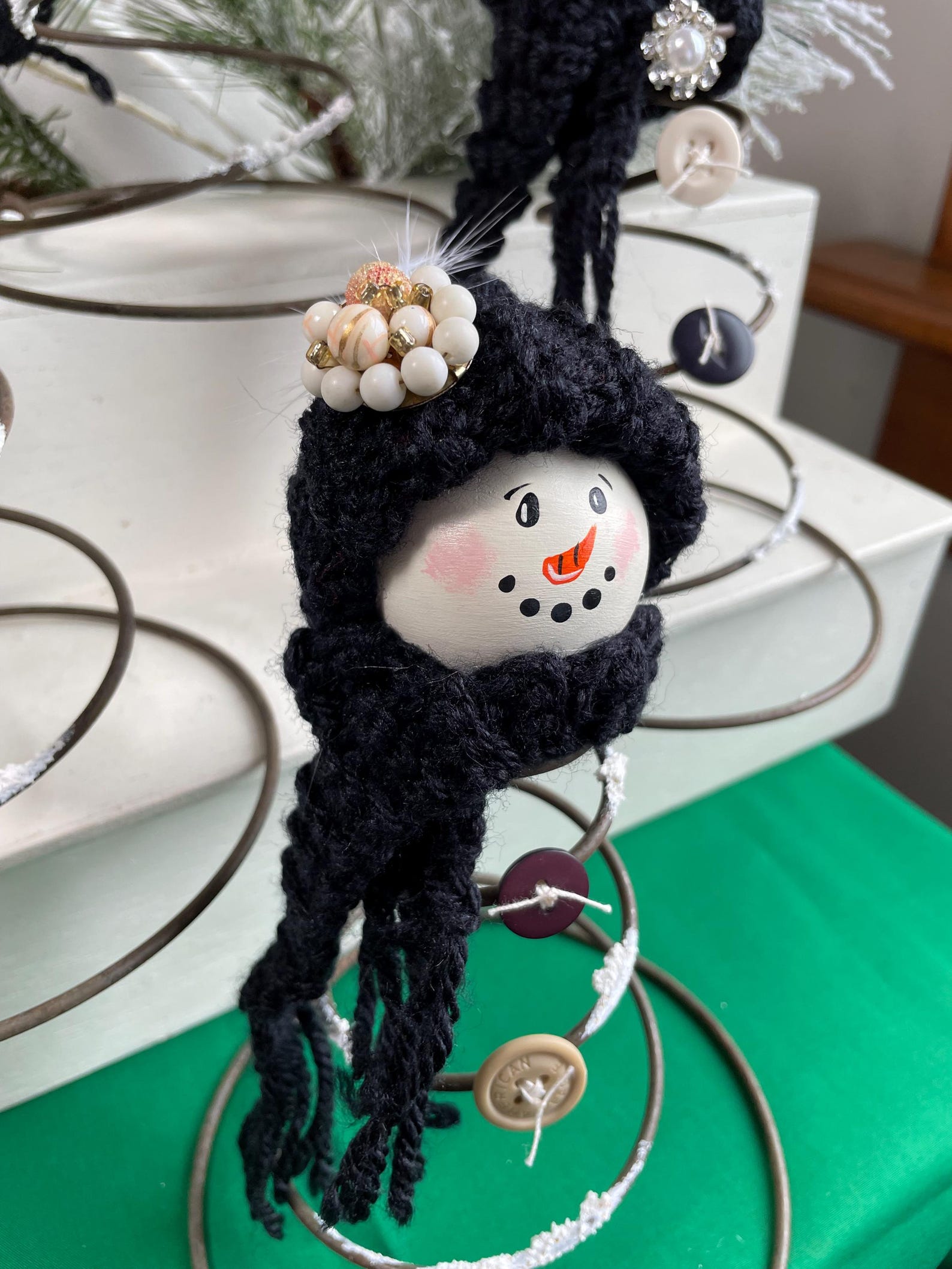Vintage Bedspring Snowman Decor, Christmas, Winter Decorations - Etsy