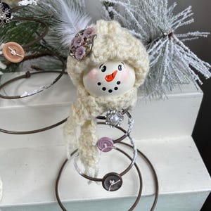 Vintage Bedspring Snowman Decor, Christmas, Winter Decorations - Etsy