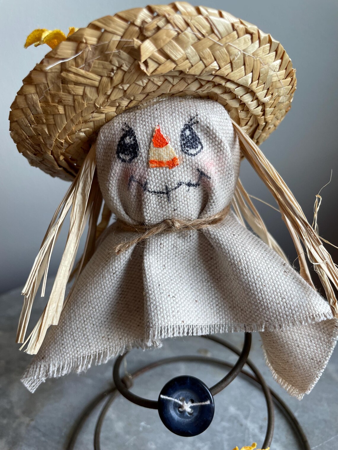 Vintage Bedspring Scarecrow, Fall Decor, Rustic Farmhouse Decor - Etsy