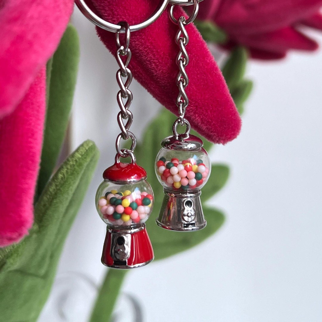 Mini Gumball Machine Keychains | Miniature Candy Accessories | Fun ...
