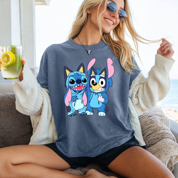 Bluey and Stitch Shirt - Etsy