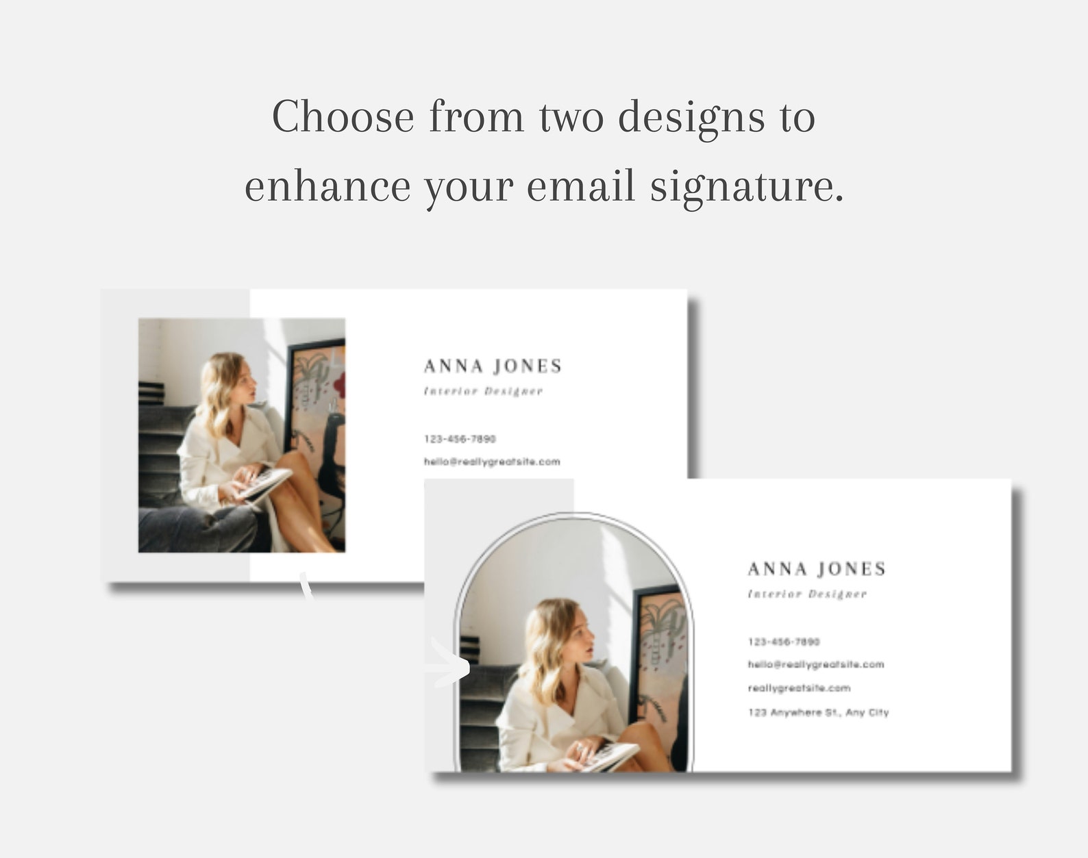 Editable Email Signature Template for Canva, Email Signature, Outlook ...