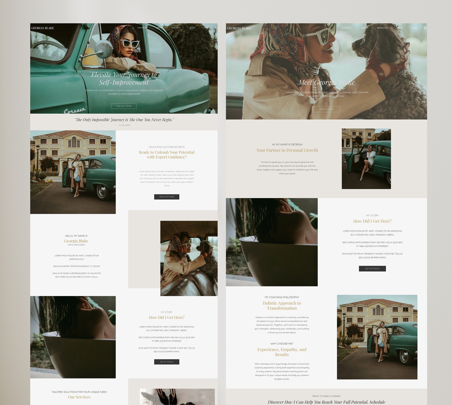 Showit Coach Website Template, Life Coach Website, Personal Coach ...