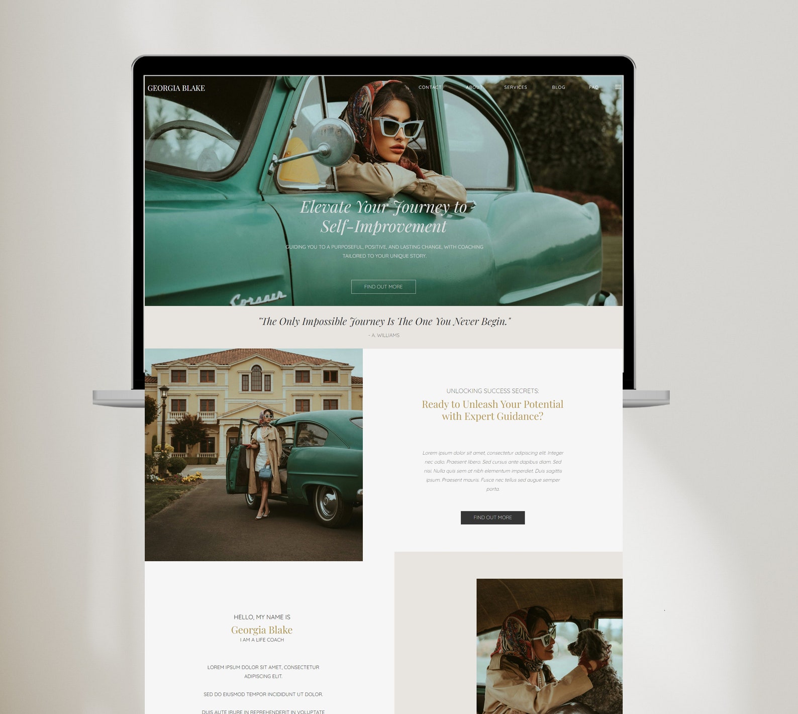 Showit Coach Website Template, Life Coach Website, Personal Coach ...