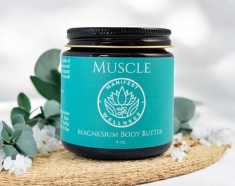 Magnesium Muscle Rub- 100% All Natural, All Organic, All Homemade ...