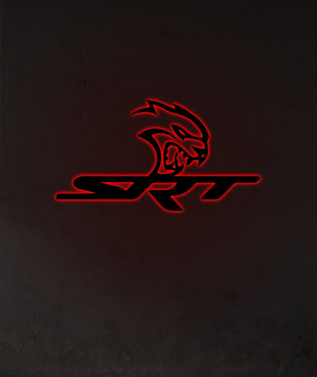 Custom Hellcat LED Wall Art, Metal Car Decor With Hellcat Logo, Perfect ...