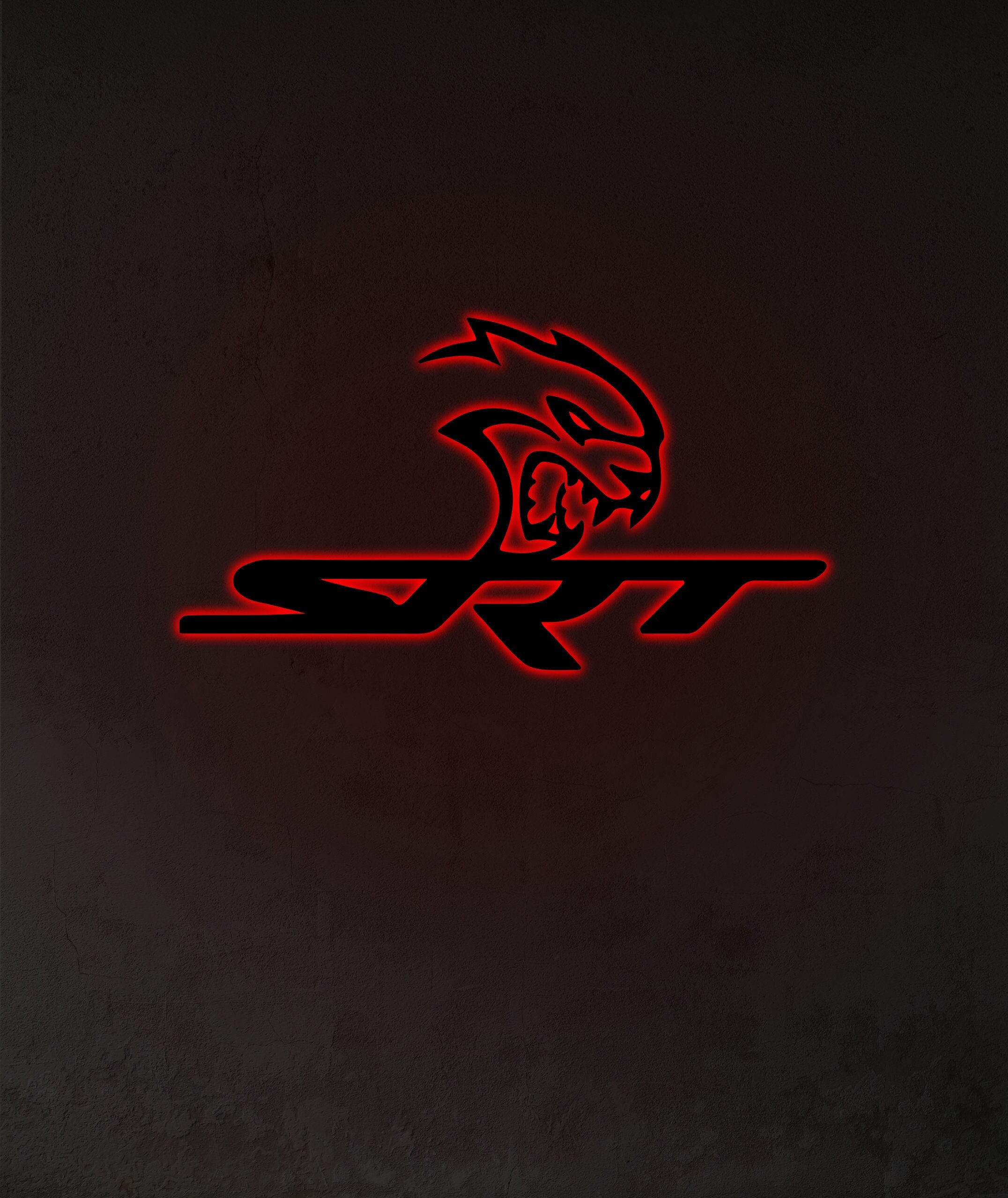 Custom Hellcat LED Wall Art, Metal Car Decor With Hellcat Logo, Perfect ...