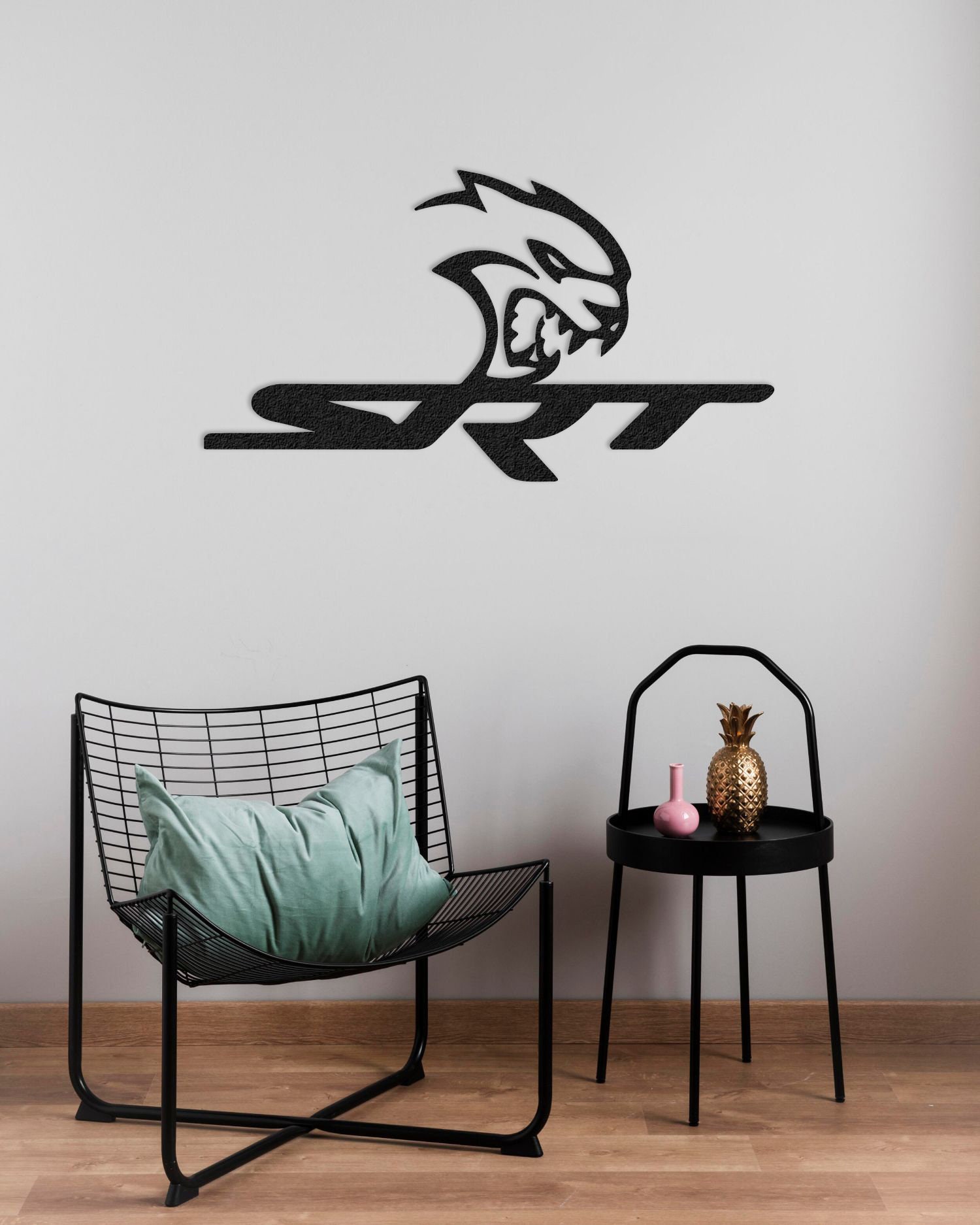 Custom Hellcat LED Wall Art, Metal Car Decor With Hellcat Logo, Perfect ...
