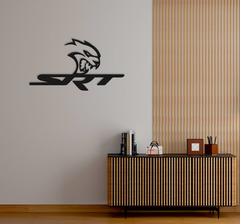 Custom Hellcat LED Wall Art, Metal Car Decor With Hellcat Logo, Perfect ...