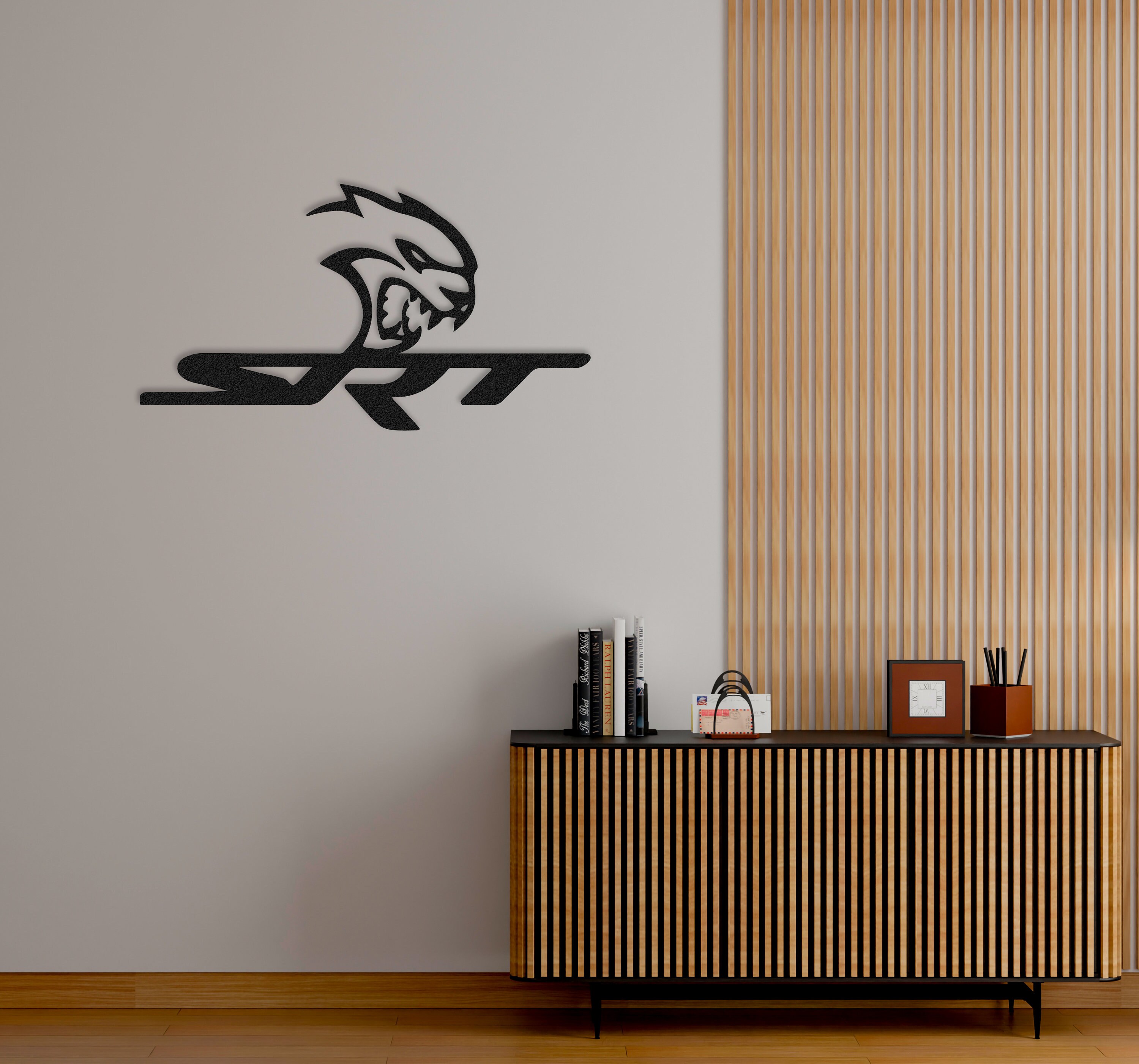 Custom Hellcat LED Wall Art, Metal Car Decor With Hellcat Logo, Perfect ...