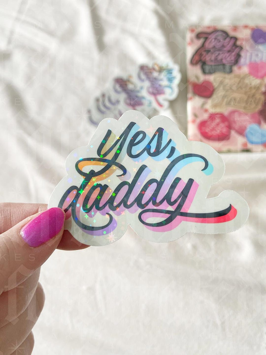 Yes, Daddy | Romance | Bookish | Sticker - Etsy