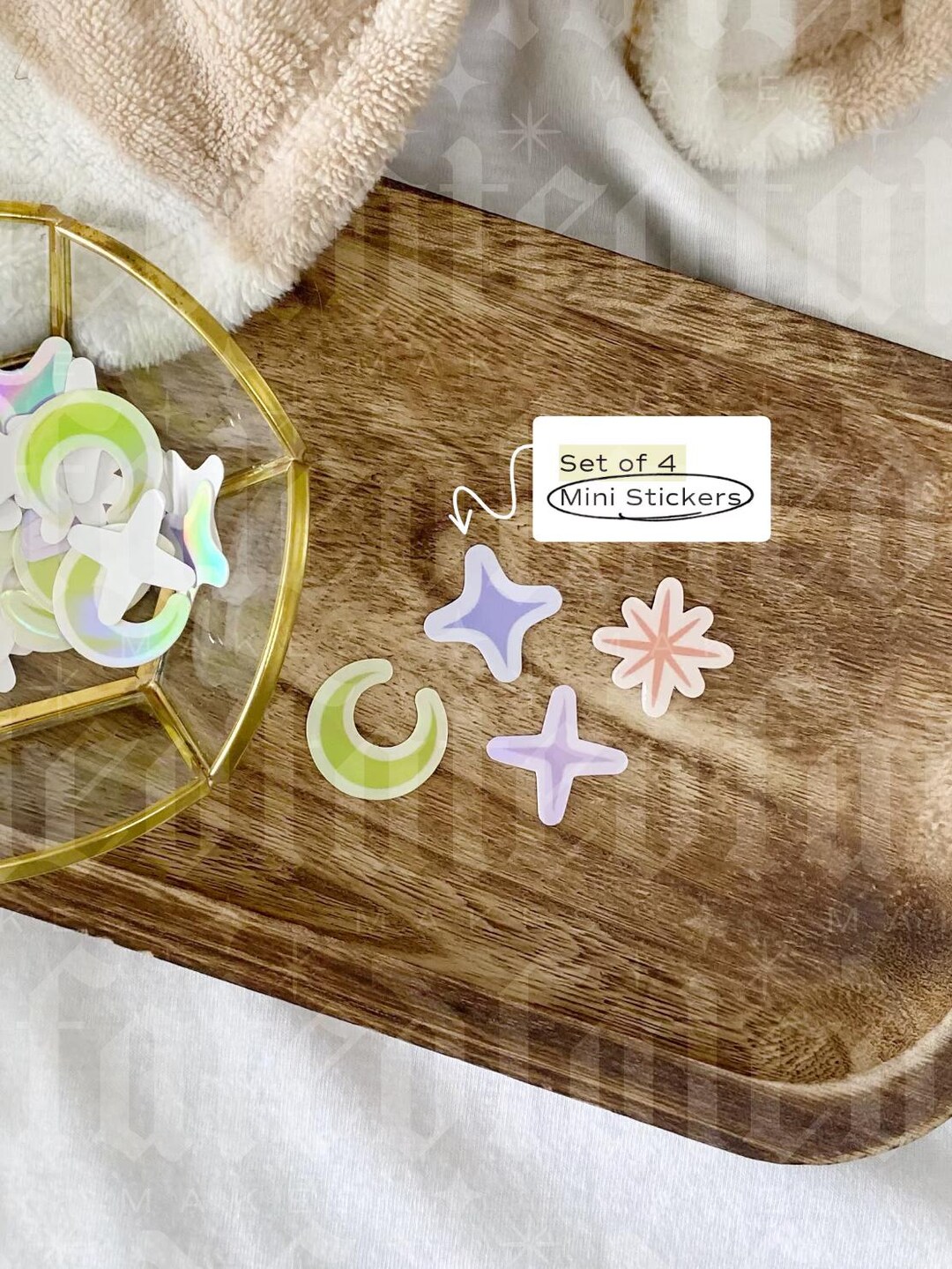 4 Pack of Gap Filler Mini-stickers | Celestial | Stickers - Etsy