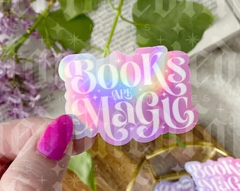 Books Are Magic Sticker Bookish Sticker Kindle Book Club Romance ...