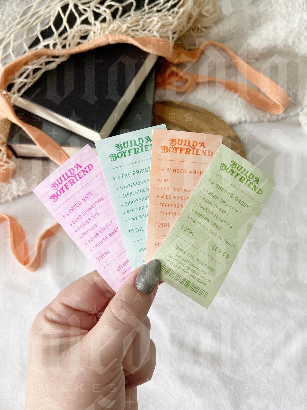 Book Boyfriend Receipts | Bookish Sticker | Romance | Fantasy Romance ...