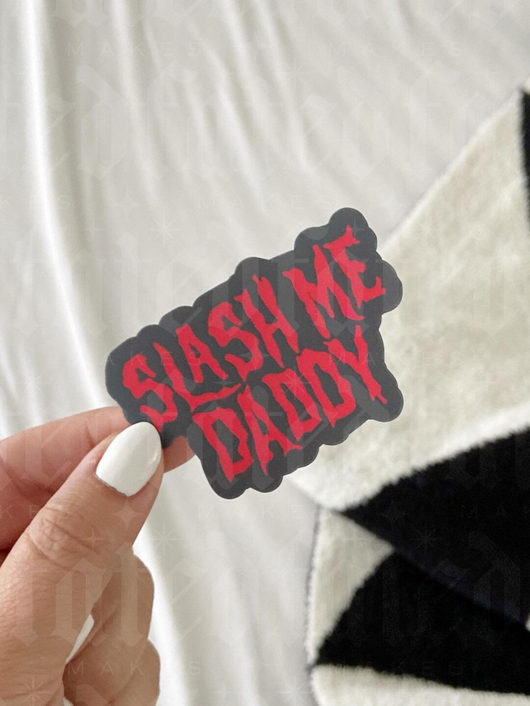 Slash Me Daddy | Spooky | Horror | Halloween | Sticker - Etsy