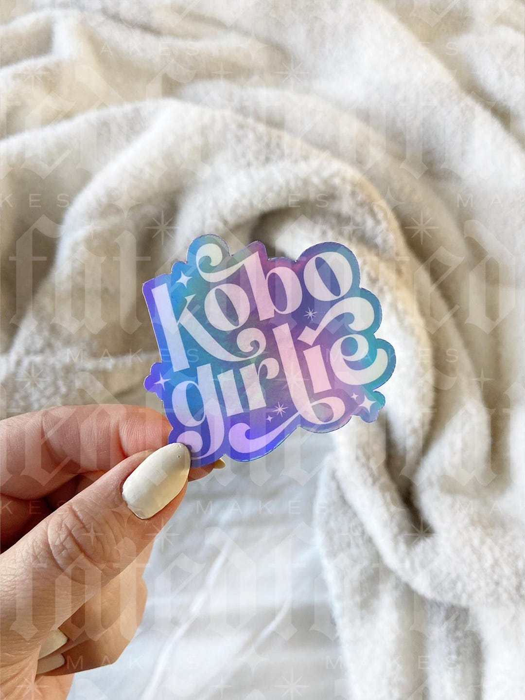Kobo Girlie | Bookish Sticker | Kobo Sticker - Etsy