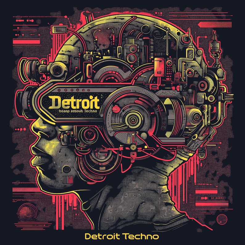Detroit Techno T-shirt, Urban Rave, Dance Music Tee - Etsy