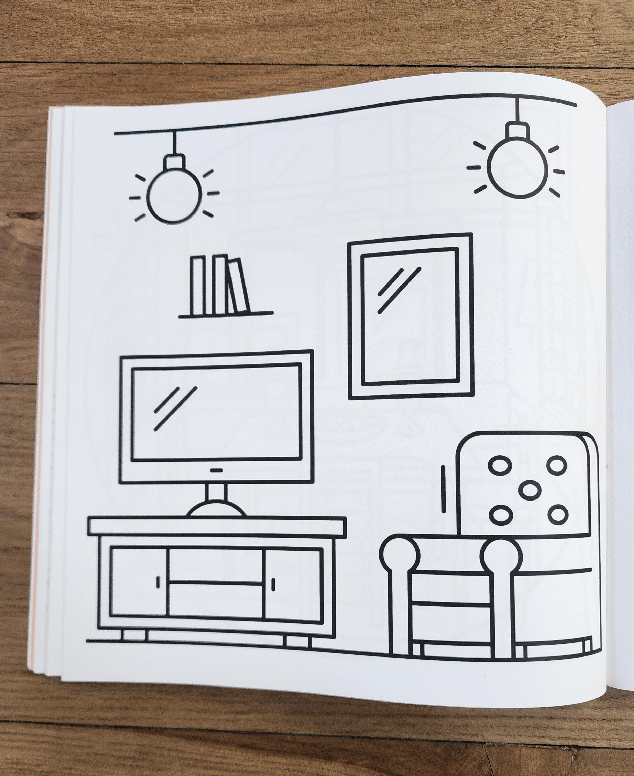 My New Home: Real Estate Coloring Book House Moving Realtor New Home - Etsy