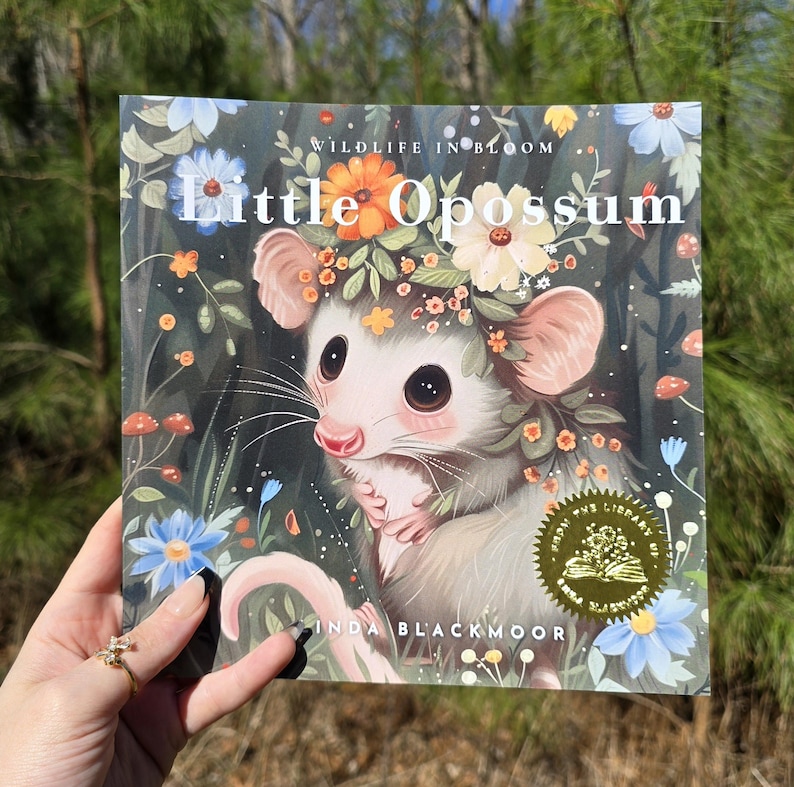 Little Opossum | Wildlife in Bloom Series Picture Book Children Magical ...