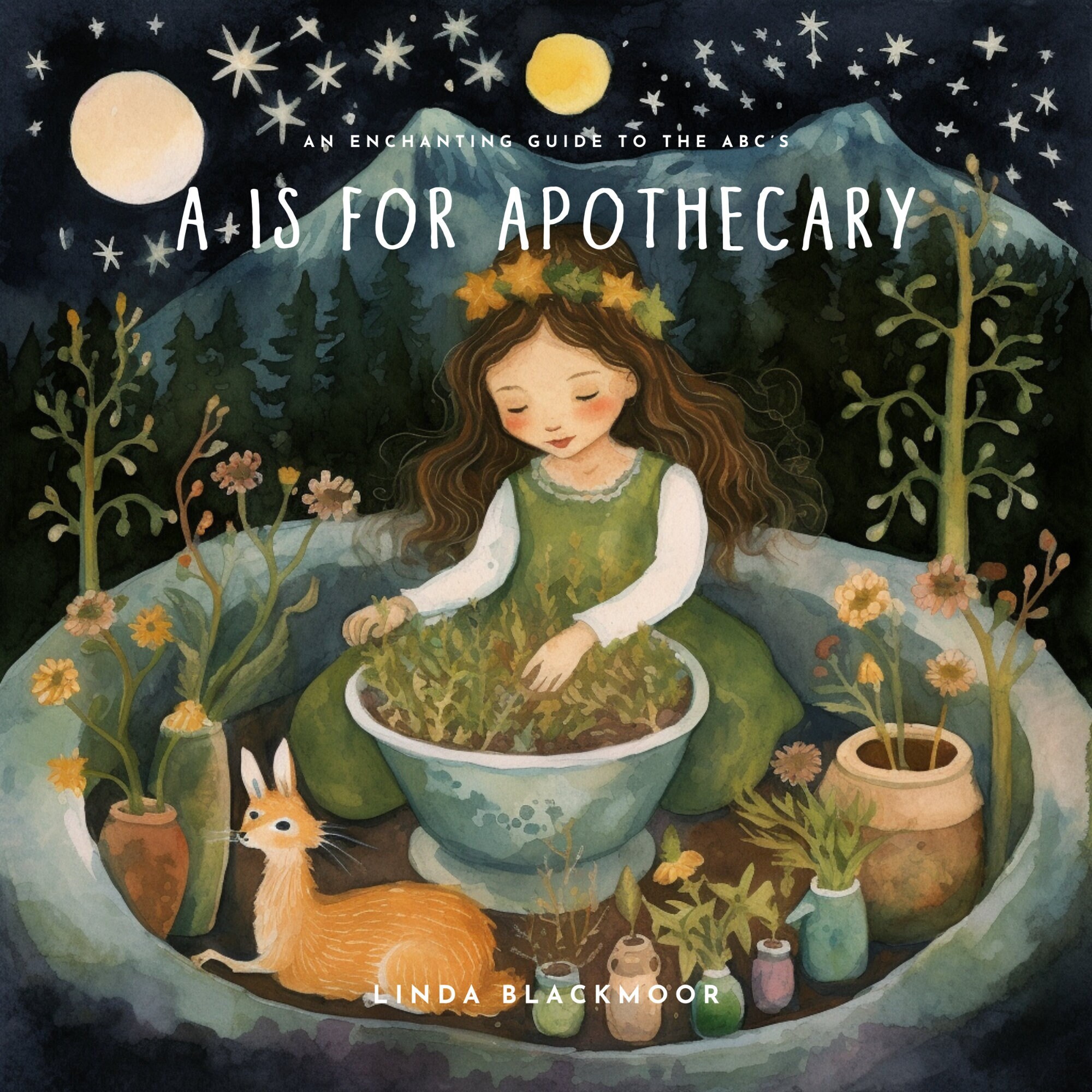 A is for Apothecary Children's ABC Picture Book Witchy Magical Mushroom ...