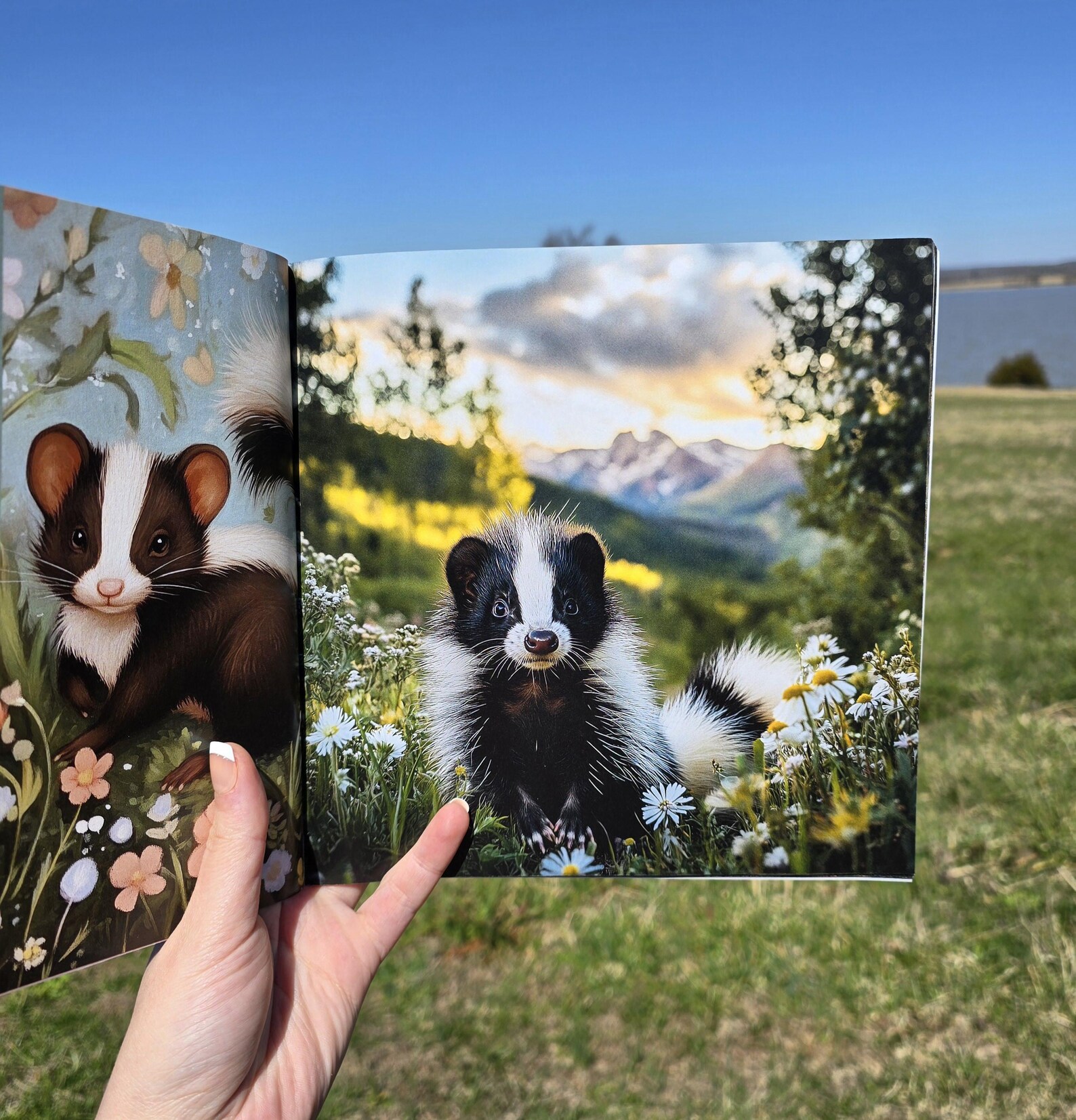 Little Skunk | Wildlife in Bloom Series Picture Book Children Magical ...
