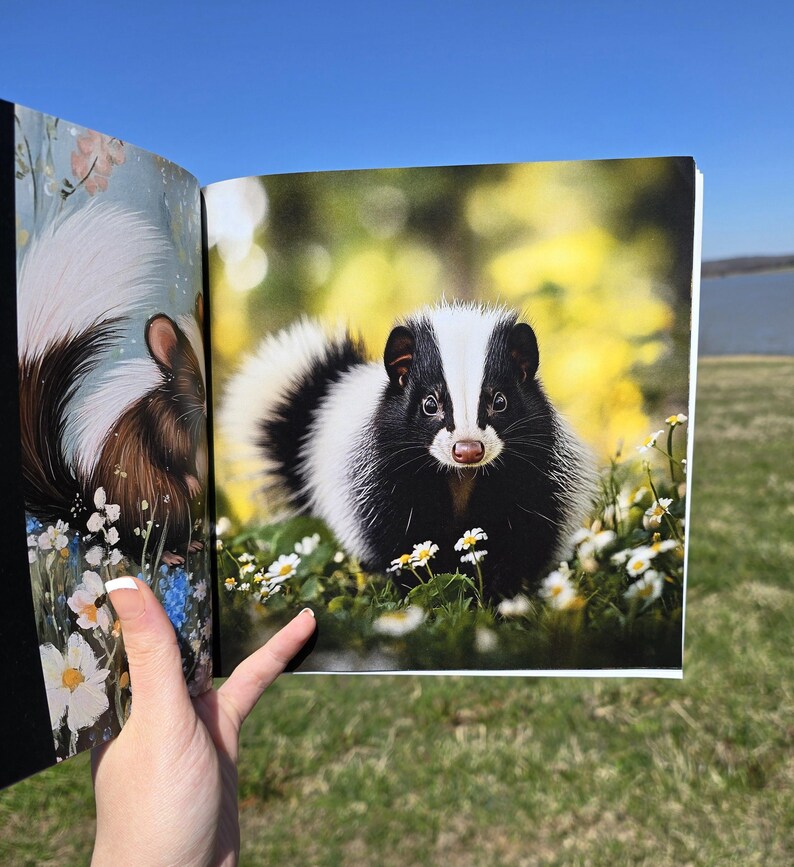 Little Skunk | Wildlife in Bloom Series Picture Book Children Magical ...