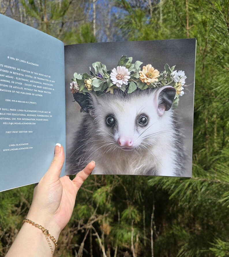 Little Opossum | Wildlife in Bloom Series Picture Book Children Magical ...