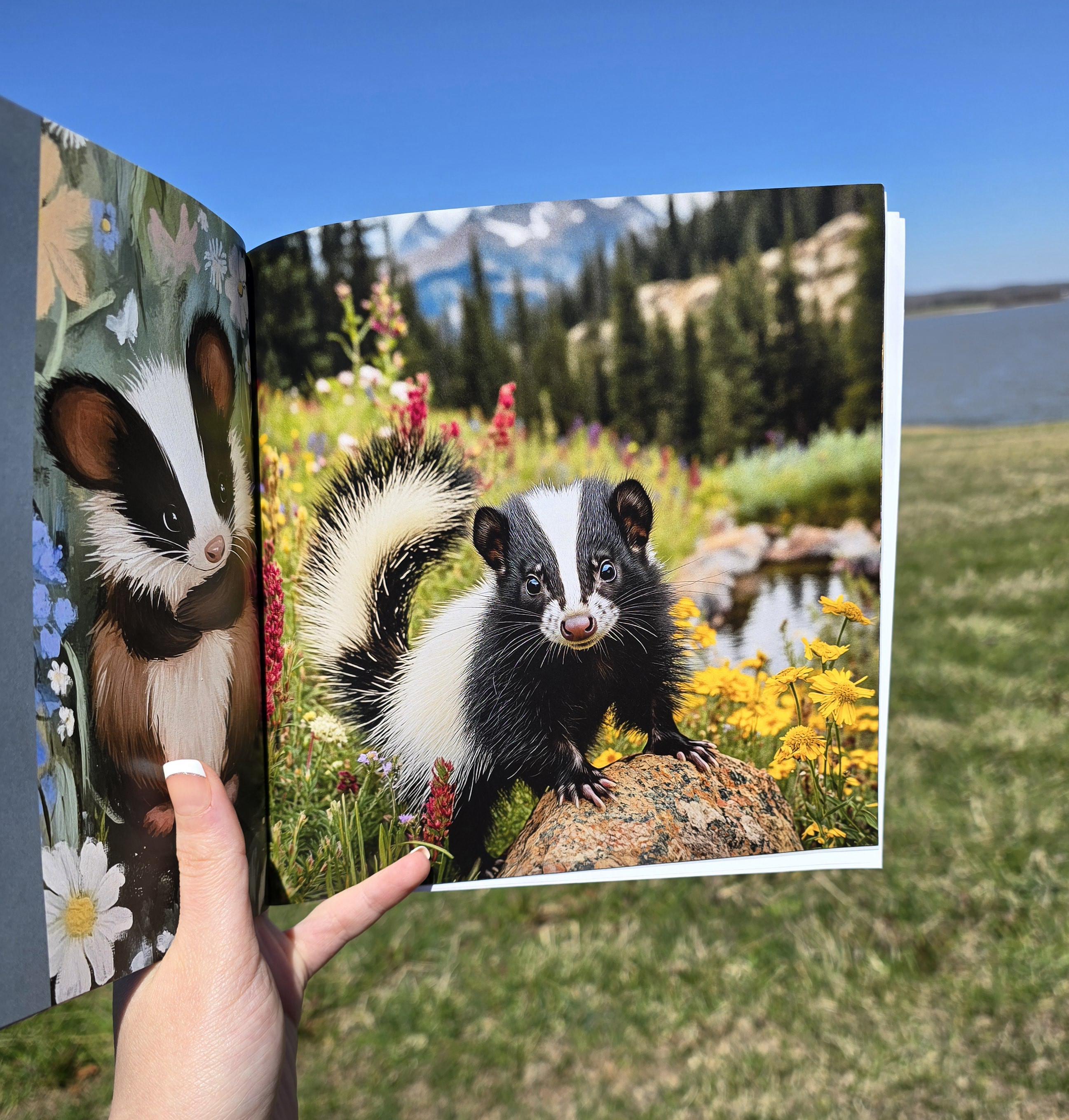 Little Skunk | Wildlife in Bloom Series Picture Book Children Magical ...