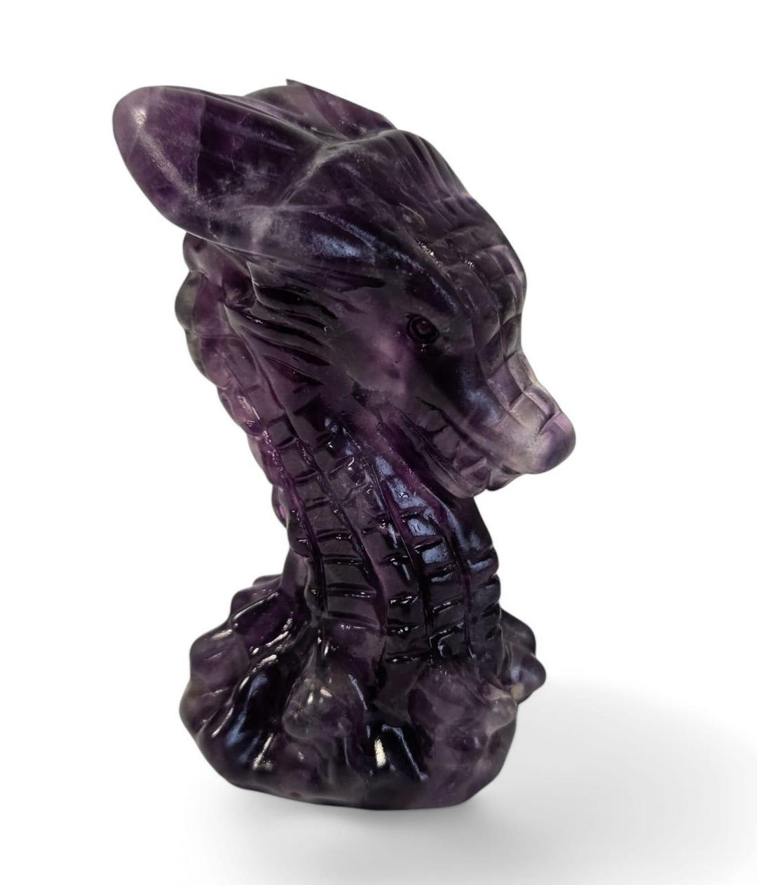 Fluorite Dragon Figurine, Rose Quartz Dragon Figurine, Colorful, Unique ...