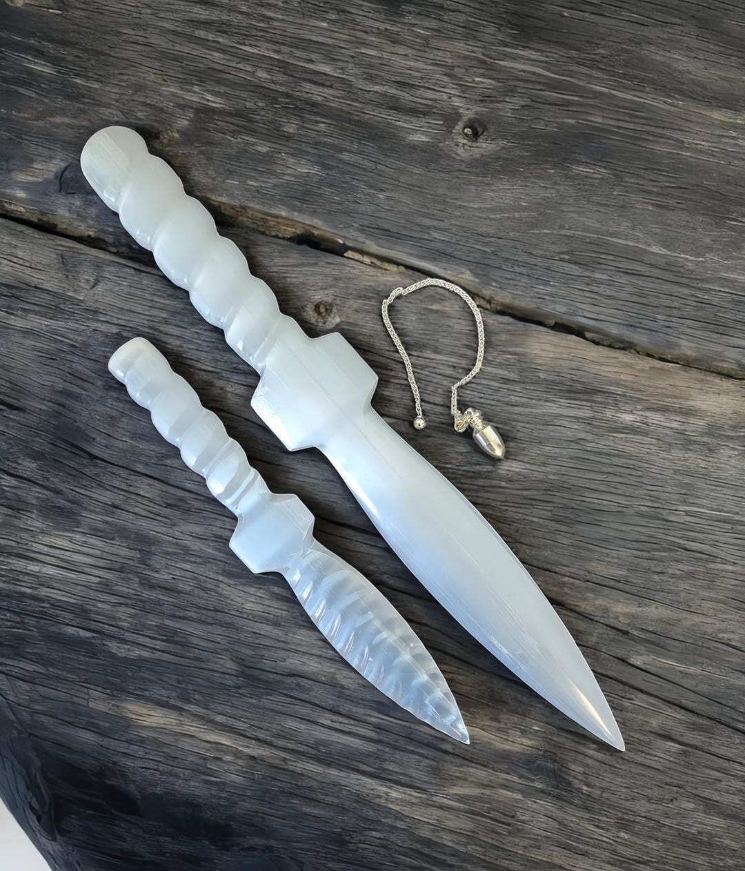 Handcrafted Selenite Sword – 10 - 12 Inches Energy Cleansing and ...