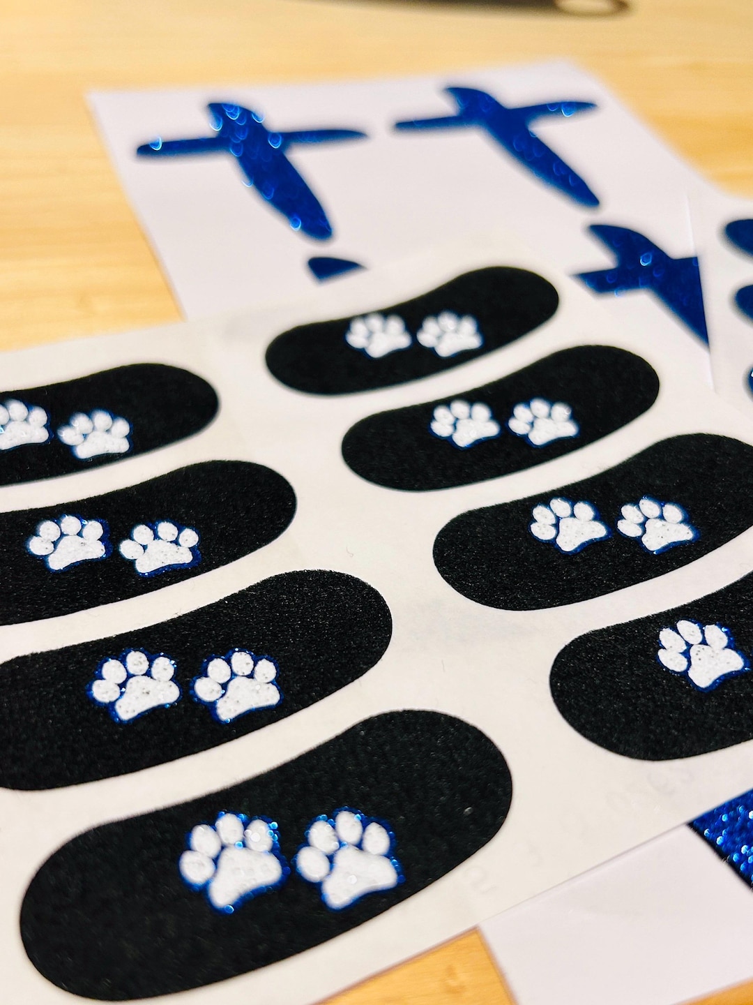 Custom Paw Print Eye Black Stickers: Sports Face Stickers - Etsy