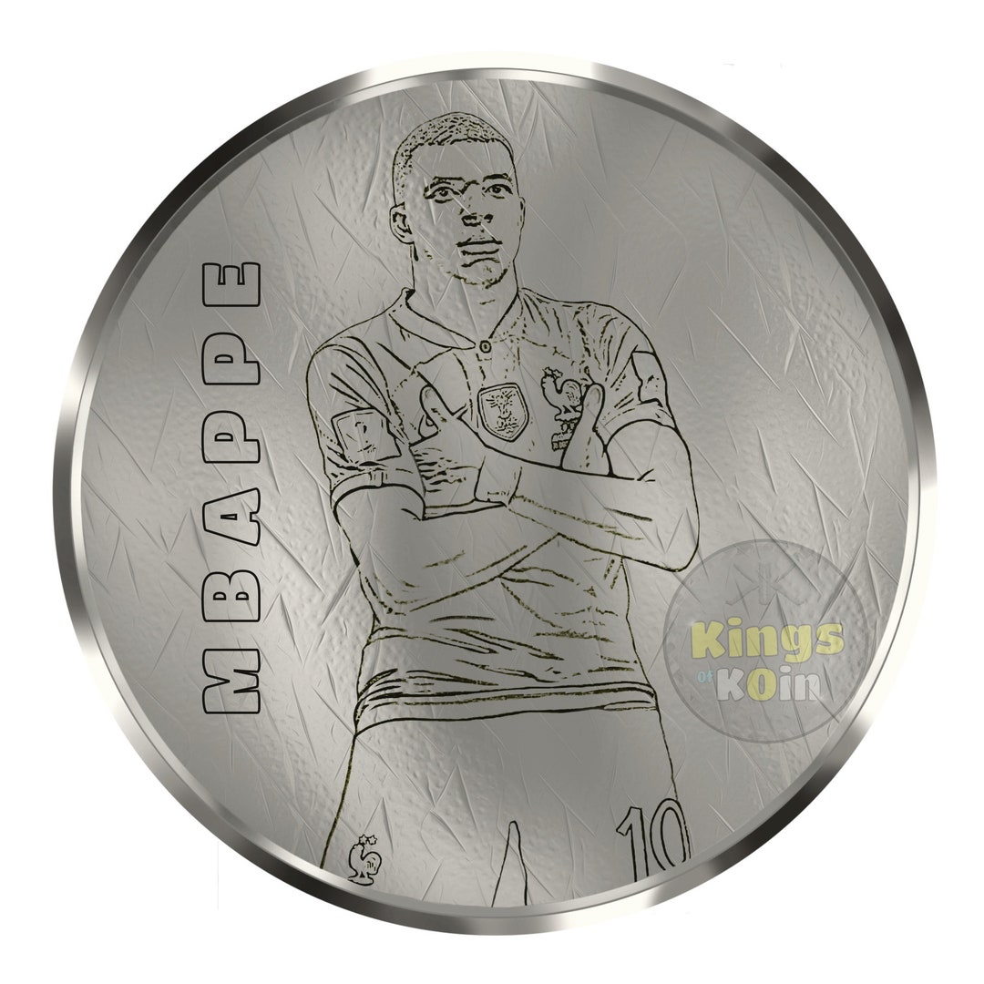 Kylian MBAPPE Special Edition Silver Digital Koin. - Etsy