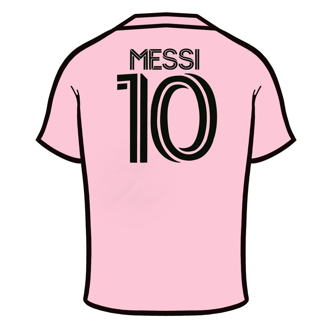 Lionel MESSI Inter Miami Number 10 Jersey Unofficial. - Etsy
