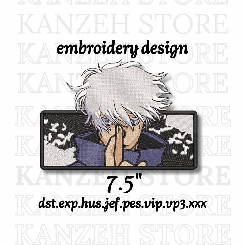 Jjk Anime Embroidery Design - Etsy