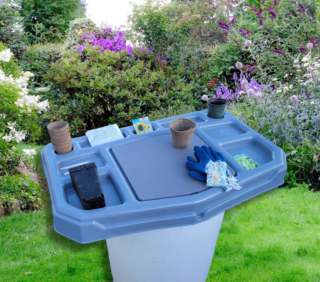 Portable Barrel Topper Table: All-in-one Solution for Gardening ...