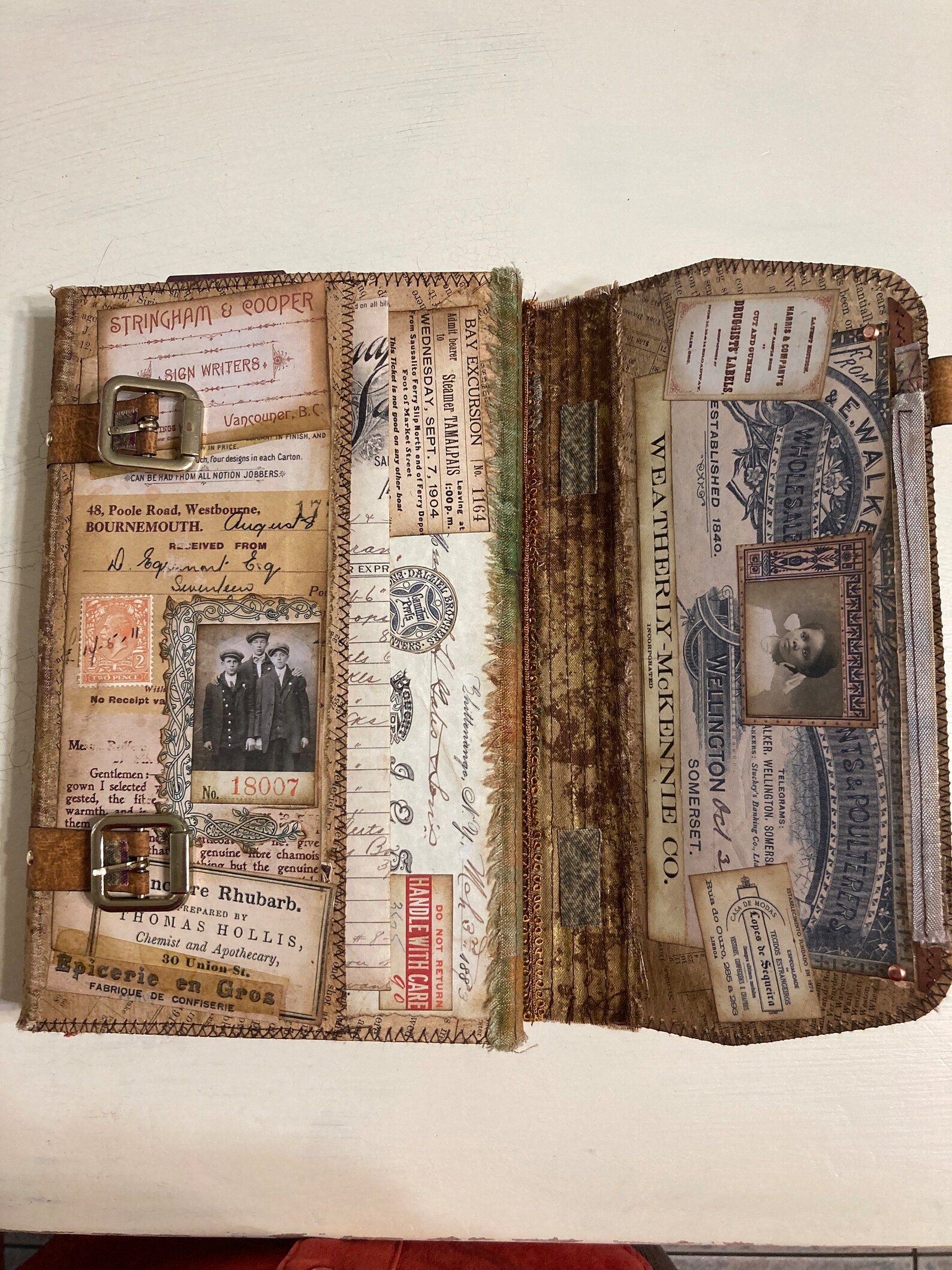 Attache Case/briefcase Style Journal - Handmade Journal, Vintage Style ...
