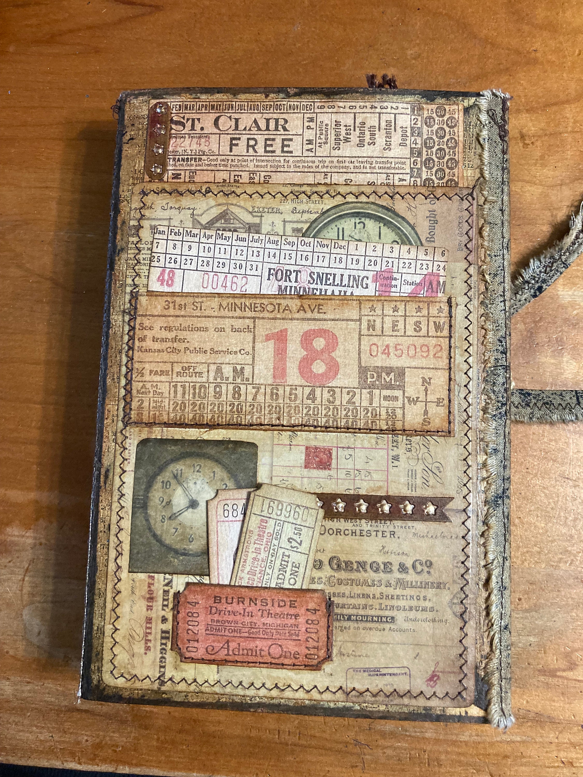 Mixed Media Journal/vintage Style Journal Handcrafted by Kat Urato ...