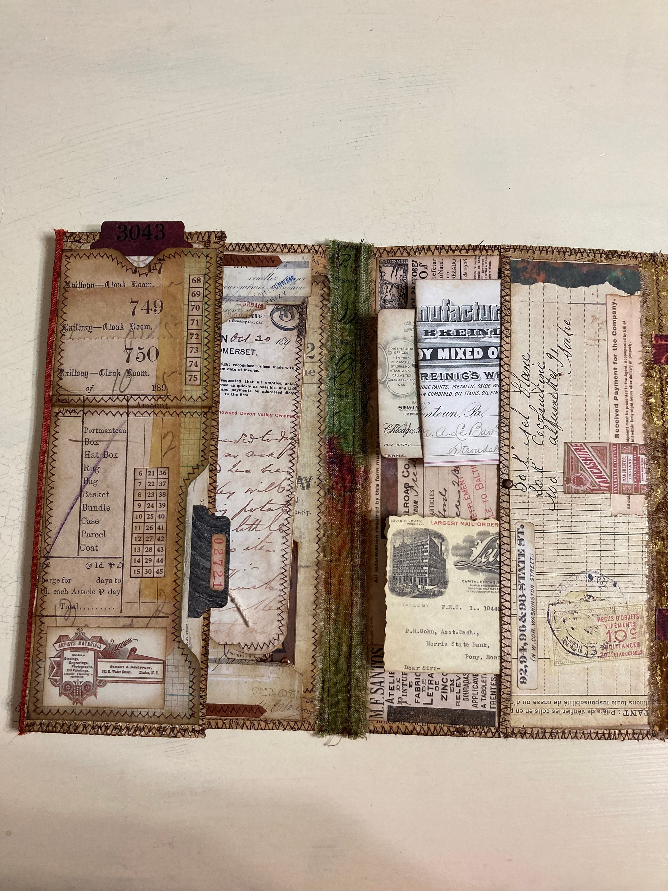 Attache Case/briefcase Style Journal - Handmade Journal, Vintage Style ...