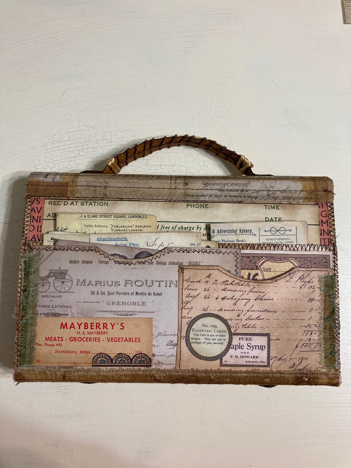 Attache Case/briefcase Style Journal - Handmade Journal, Vintage Style ...