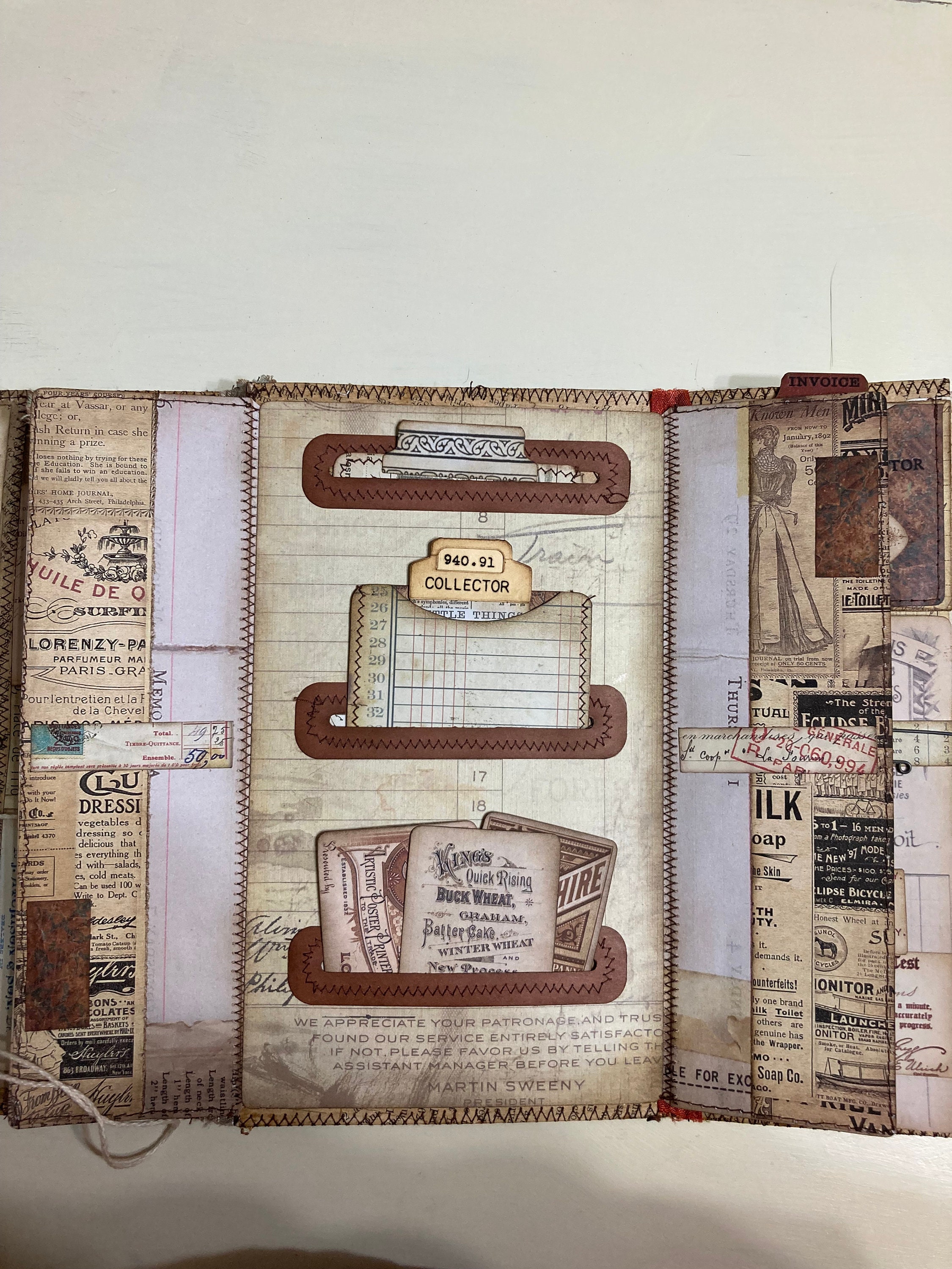 Attache Case/briefcase Style Journal - Handmade Journal, Vintage Style ...