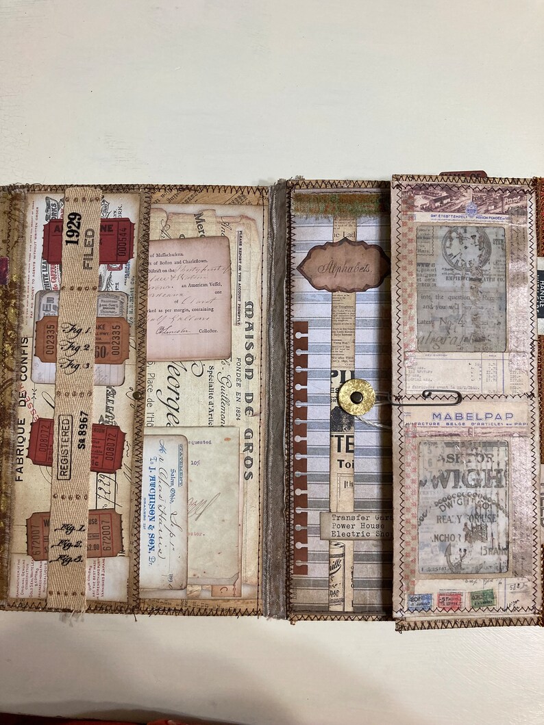 Attache Case/briefcase Style Journal - Handmade Journal, Vintage Style ...