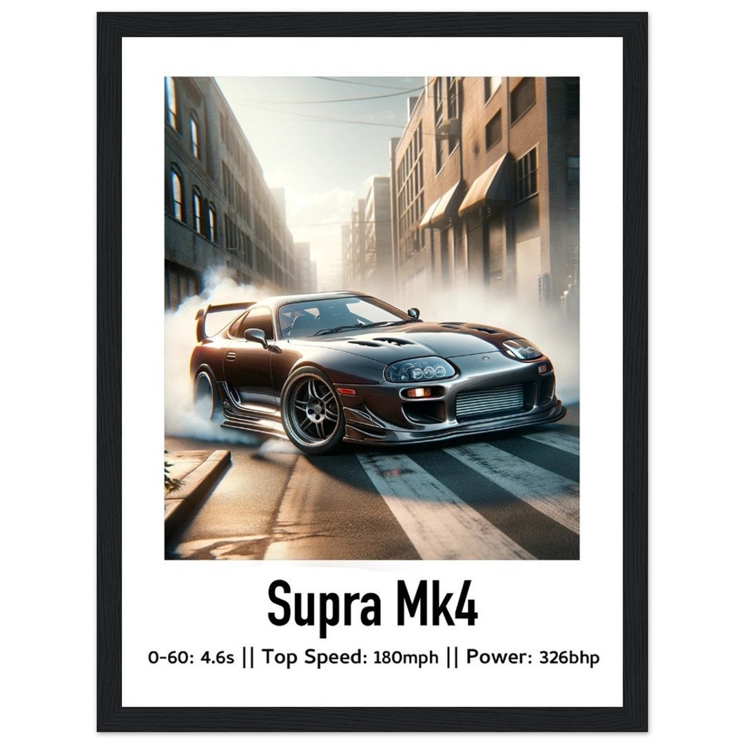 JDM 1993 Toyota Supra Mk4 Poster Framed - Etsy