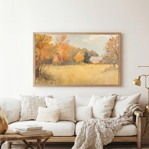 Autumn Field Digital Print, Digital Download, Fall Colors Artwork, Home ...