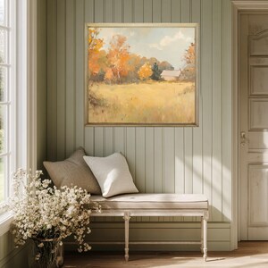 Autumn Field Digital Print, Digital Download, Fall Colors Artwork, Home ...
