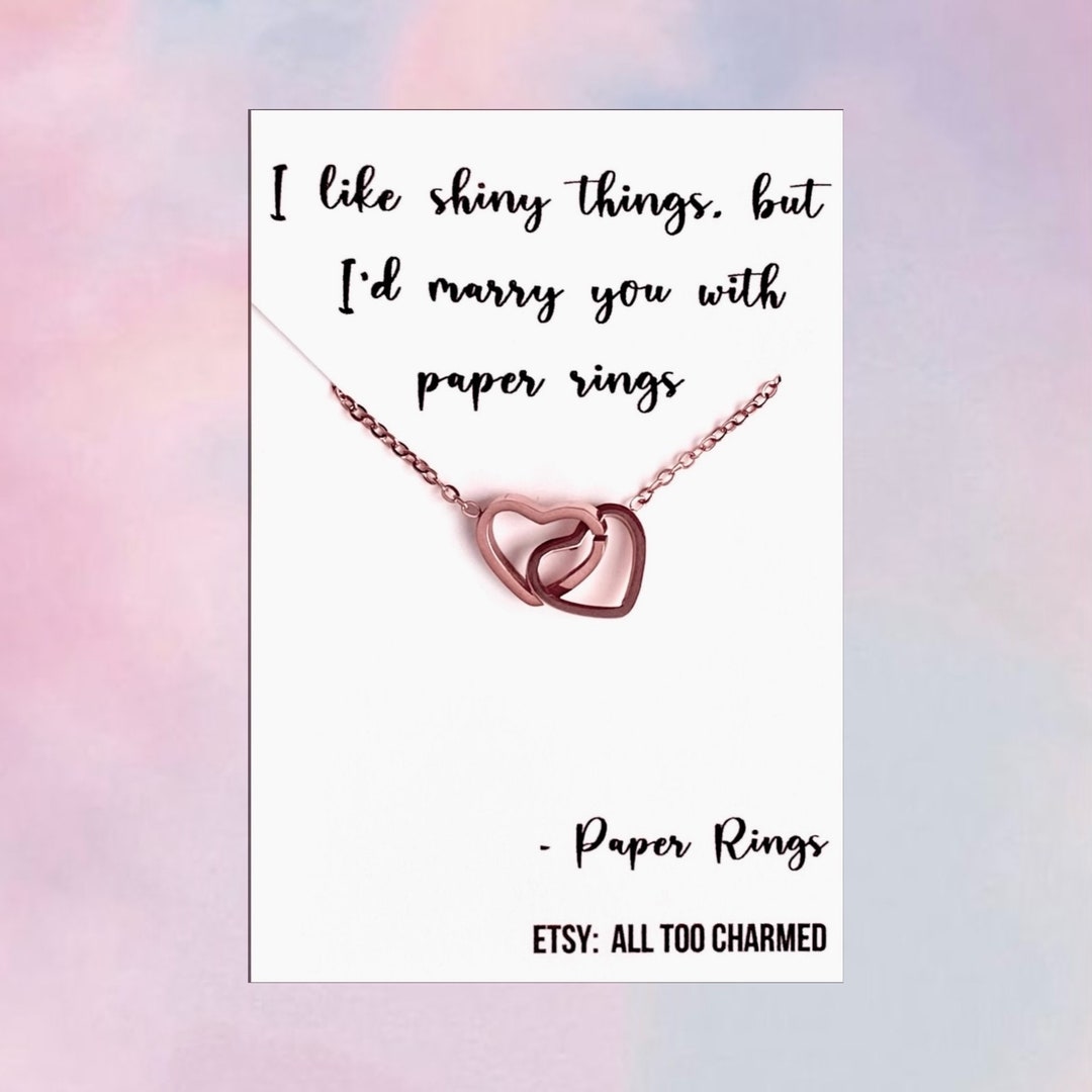 Lover Necklace Taylor Swift Lover Paper Rings Inspired Lyrics Necklace ...