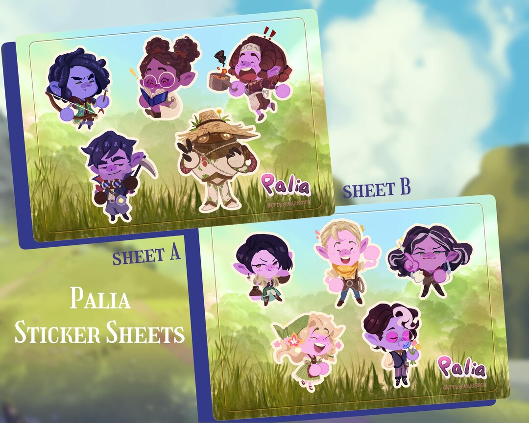 Palia Sticker Sheets || Planner || 5 Stickers - Etsy