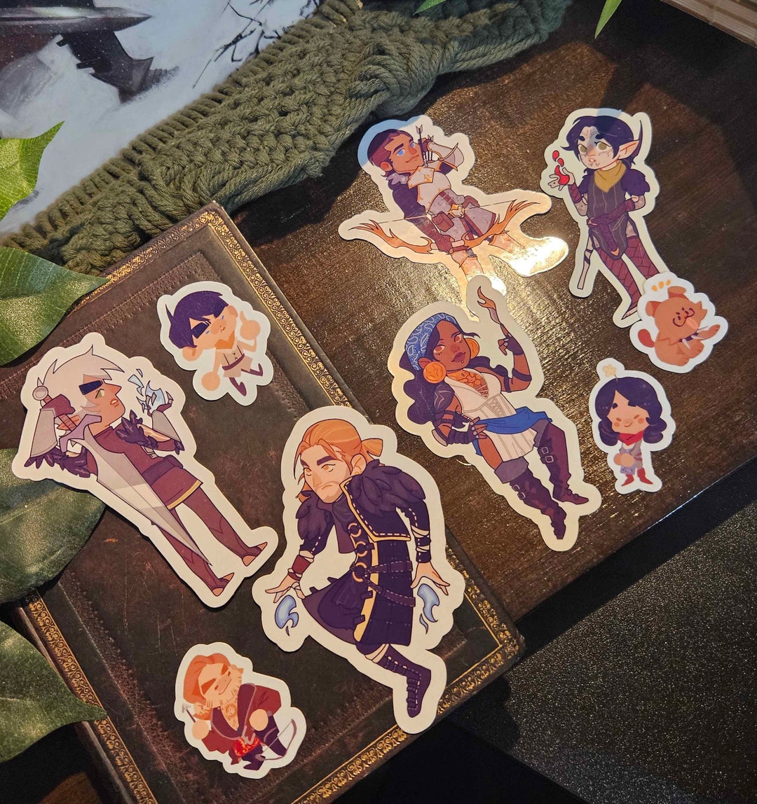 Dragon Age 2 Companions Stickers: Waterproof RPG Decals - Etsy